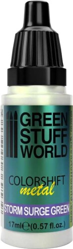 グリーンスタッフワールド カメレオンカラー ストームサージグリーン 17ml ホビー用塗料 GSWC-1554 容量:17ml 見る角度によって美しく色が変わる偏光メタルカラーです。 筆塗り、エアブラシ塗装どちらも可能ですが、エアブラシ塗装...