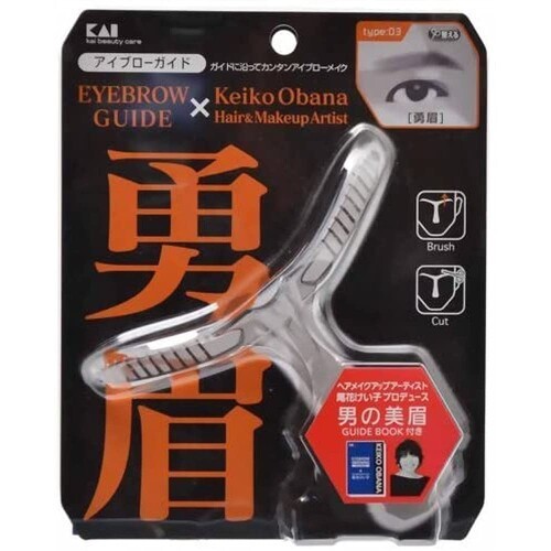 貝印 メンズアイブローガイド 勇眉 1個 (x 1) カラー:グレー パッケージサイズ(約):幅140×奥175×高40mm 素材・原材料:[本体]ABS樹脂 眉のベースとなる形をつくるアイブローガイド。 商品紹介 ■コームとリブにて眉毛を...