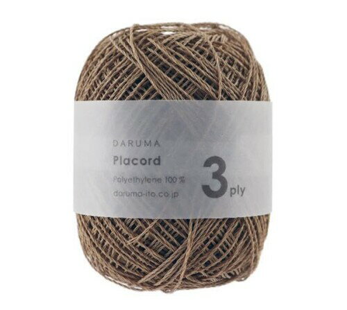 横田(Yokota) 春夏毛糸 『Placord (プラコード) 3ply 10番色 細』 仕立:40g(約135m) 構成:ポリエチレン100% 使用針:かぎ針4/0〜5/0号 日本製 春夏毛糸 『Placord (プラコード) 3ply...