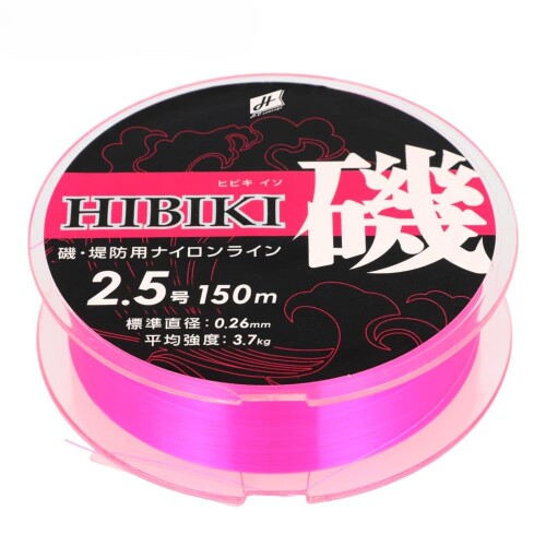 タカミヤ(TAKAMIYA) H.B concept HIBIKI 磯 150m 2.5号 ピンク 人には見えやすく、魚には見えにくい独自のピンクカラーを採用!しなやかな弾性力で強烈な魚の引きにも対応。 線径:0.26　平均強度:3.7kg...