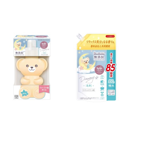 ファーファ ストーリー ドリーミー 洗濯洗剤 本体(クマ型) 400g ＋ 詰替 850g 無添加洗剤 アロマティックフラワーの香り ファーファクマ型ボトルに入った無添加洗剤。アロマティックフラワーの香り。 商品紹介 ■ファーファと一緒なら...