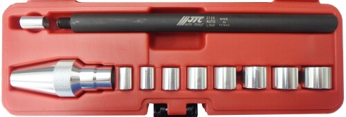 JTC クラッチディスクセンター出し 車輌整備 特殊 工具 SST フライホイール JTC2120A シャフト全長:230mm 9種類(10・11.5・14.7・16.3・16.9・18.9・19.9・20.4・24.9mm)シングルプレー...