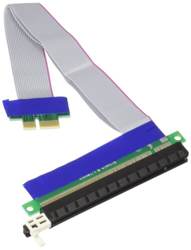 玄人志向 キワモノシリーズ PCI-Express x2 ~ x16接続 PCI-Express x1 変換ケーブル PCIEX16-X1/KIT ※本製品の固定方法はお客様にてご用意する必要があります。 【仕様】PCI Express x...