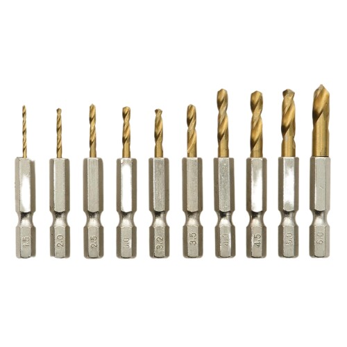 高儀 ショート 鉄工ドリル 10本組 1.5/2.0/2.5/3.0/3.2/3.5/4.0/4.5/5.0/6.0mm 一般鋼材・ステンレス・軽金属・樹脂などの穴あけ作業に ショートサイズだからブレにくい。位置決めしやすく加工箇所が見やす...