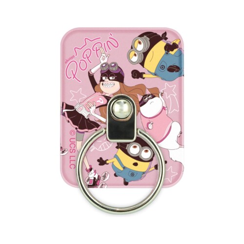 グルマンディーズ 『怪盗グルーのミニオン超変身』シリーズ マルチリング always Poppin MINI-494B スマートフォンの背面に貼り付けるアクセサリです。 リングに指を通すことでスマートフォンの持ちやすさを向上し、落下を防止し...