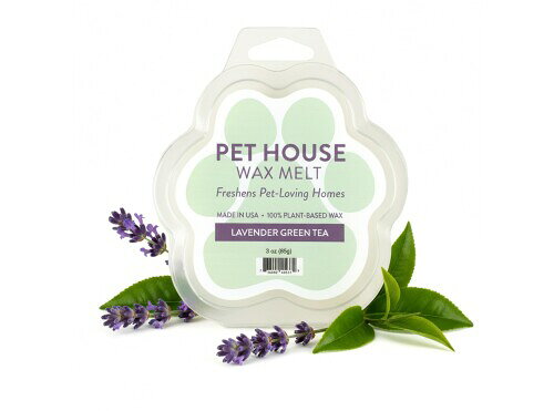 (Lavender Green Tea) - One Fur All Pet House Wax Melts by, Pack of 2 - Lavender Green Tea - Long Lasting Pet Odour Elimi...