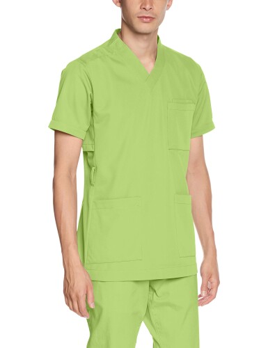 (モンブラン) 男女兼用 スクラブ 72-6 リーフグリーン(72-638) 日本 6L (日本サイズ6L相当) SIZE:4L 肩幅:50.5cm 袖丈:22.5cm 身幅:67cm 着丈:74cm SIZE:6L 肩幅:55cm 袖丈:...