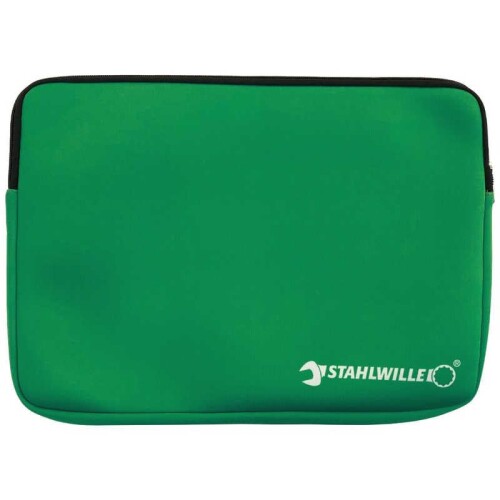 STAHLWILLE スタビレー 15.6インチ ノートパソコンケース グリーン W350×D270mm 9197-0151JP サイズ(mm):W350×D270×H25 材質:本体(ネオプレーン)、ファスナー(ナイロン・ポリエステル) ...
