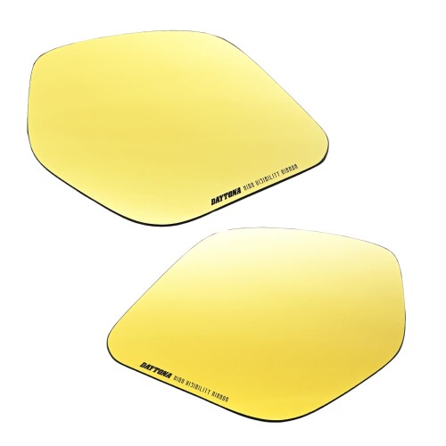 デイトナ(Daytona) バイク ミラー 貼り付けタイプ GSX-1300 HAYABUSAなど 広角 薄暗くても見やすい ハイビジミラー SUZUKI3 ゴールド 41542 参考適合車種:GSX-1300 HAYABUSA(22-23...