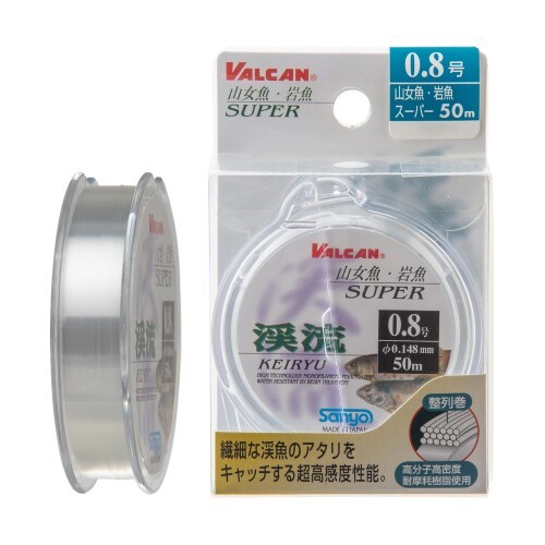 サンヨーナイロン ナイロンライン バルカン スーパー渓流 50m 0.6号 ナチュラルクリア 主な対応魚種:ヤマメ イワナ 主な釣法:渓流 素材:ナイロン 号数:0.6号 / 全長:50m カラー:ナチュラルクリア 繊細な渓流のアタリをキャ...