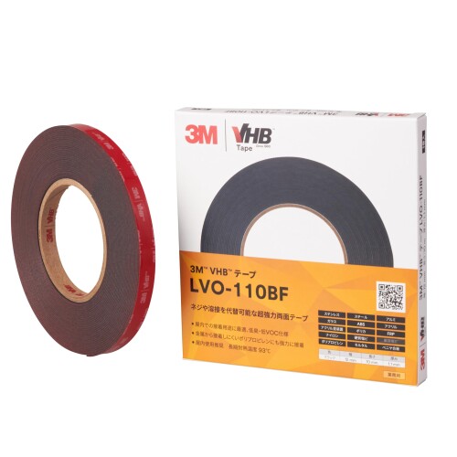 3M 屋内 屋外 多用途 VHB テープ 黒 LVO-110BF 12mm×10m テープ厚 1.1mm LVO110BF 12X10 BOX カラー:ブラック テープ厚み: 1.1 mm バッキング(キャリア)材質:アクリルフォーム 材質...