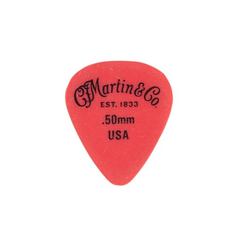 Martin Delrin Guitar Picks ? Red, .50mm 18A0152 マーティン デルリン ギターピック ? レッド, .50mm | 12枚入り | 本格的なトーンと安定したグリップを備えた耐久性ピック 本格的な...