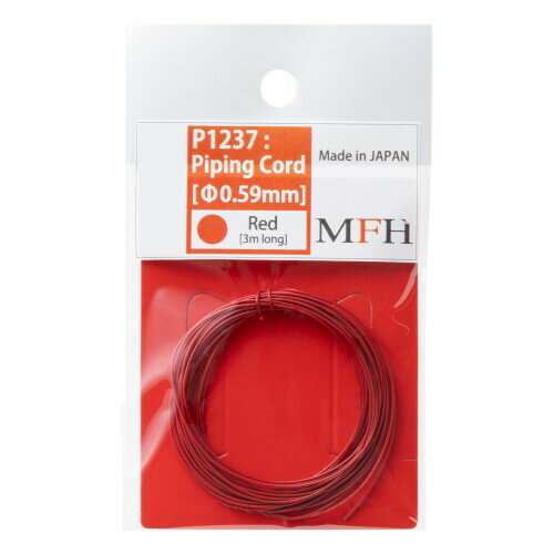 モデルファクトリーヒロ パイピングコード (Piping Cord) 赤 [ファイ]0.59mm×3m P1237 サイズ:線径[ファイ]0.59mm×3m カラー:赤 カーモデルやバイクモデルのプラグコードや電装品の配線に使用できます。 ...
