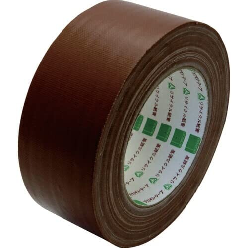 okamoto 布テープ 50mm×25m こげ茶 111-Z-50 手で簡単に切れますので作業効率がアップします。糊厚があるので粗面によくなじみます。重ね貼りができ、油性インクで文字が書けます。 ■手で簡単に切れますので作業効率がアップし...