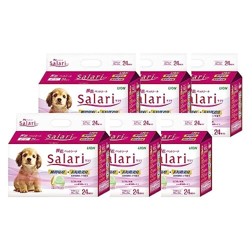 ライオン サラリ Salari 瞬乾ペットシート ワイド 24枚入×6個 ケース販売 グリーン LIONPET 本体サイズ (幅X奥行X高さ) :32.0×15.5×19.0cm 本体重量:1.395kg 原産国:日本 商品紹介 立体ドライ...