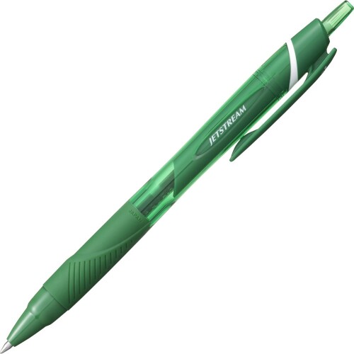 三菱鉛筆(Mitsubishi Pencil) 油性ボールペン ジェットストリームカラー 10本 0.7 緑 書きやすい SXN150C07.6 軸径11×厚さ15×全長140mm 型番:SXN150C07.6/10本 箱入 ノック式/油性...