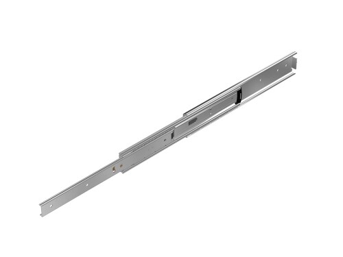 日本スライド工業 スライドレール 中重量用 ダブルタイプ 幅51.5mm 長さ356mm 全開時ロック 引抜タイプND150-14C3 ロングストローク可能な3メンバのダブルスライドタイプの金属(SPCC)製スライドレールです。作用荷重が大...