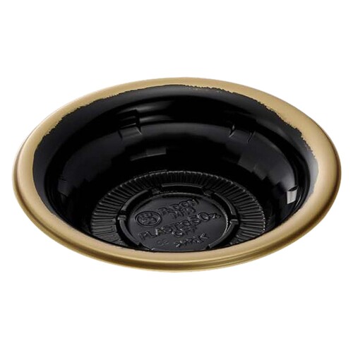 中央化学 弁当容器 使い捨て TA R-DON M16 RIN G 50個入り 黒と金 約3.9×16.2×16.2cm 135475 素材:TA(電子レンジ対応) プラスチックの使用量を半分に抑えた環境配慮型の丼容器です。 ワンランク上の...