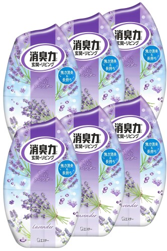消臭力 (まとめ買い) 玄関 リビング 部屋用 置き型 ラベンダー 400mL×6個 お部屋の消臭力 部屋 寝室 消臭剤 消臭 芳香剤 【しっかり消臭 ずっと香る】消臭された空間に、香りがしっかり広がります。 【ナノパウダー ※配合】 すば...