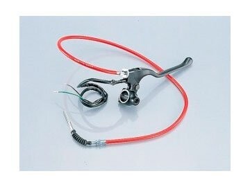 キタコ(KITACO) Rレバー&ホルダー&ケーブルSET ミラーホルダー付 ロング モンキー(MONKEY)/ゴリラ系 ブラック 906-1083130 適合:モンキー ケーブルアウター長:805mm レバー長:170mm レバーとホルダ...
