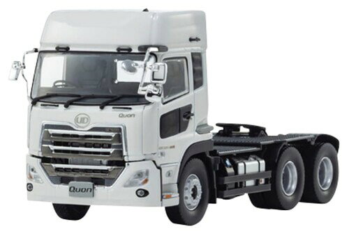 京商オリジナル 1/43 UD Quon GW 6 x 4 トラクター ホワイト 完成品 1/43スケールのトラクター UD Quon GW ダイキャストモデルで登場! 1/43スケールのトラクター UD Quon GW ダイキャストモデル...
