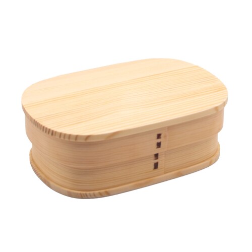 曲げわっぱ 弁当箱 木製 約19×13cm ランチボックス 一段 ナチュラル A-88-273615 商品サイズ:約18.8×12.8×6.3cm 商品重量:0.21kg 容量:約900ml 素材:木 木製のお弁当箱は余分な水分を吸収してく...