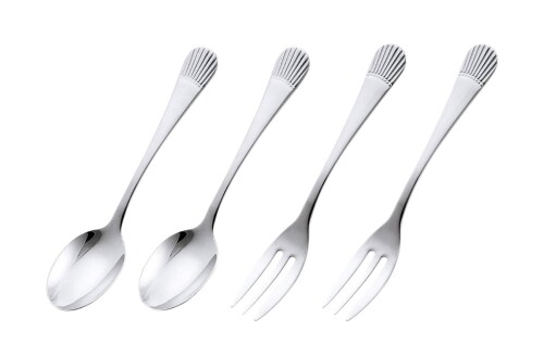 Noritake ノリタケ ティー スプーン & ケーキ フォーク セット スプーン:13.1cm フォーク:13.5cm スタークレスト スプーン:2本 フォーク:2本 ステンレス TCF4Y/210A サイズ:ティースプーン:全長約13...