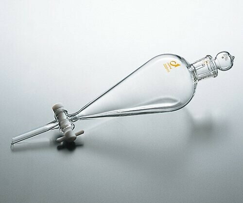 クライミング スキーブ型分液ロート テフロンコック付 茶 500mL 61-0050-78/CL0503-05-20 容量 : 500mL 仕様 : テフロンコック 仕様 : 上栓 普通摺合TS24/30 仕様 : 茶 スキーブ型分液ロート...