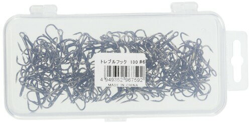 MOREBITES(モアバイツ) 徳用 替え針 トレブルフック100 #8 サイズ:#8 錆びたフック交換に 中古販売の交換用に ケース付きで安全収納 クローム仕上 100本入 ケース付 商品コード20064036894商品名MOREBIT...