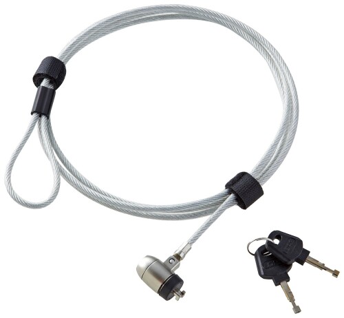 Digio2 セキュリティロック 60本セット シリンダー錠タイプ (ワイヤー長2m、ワイヤーの太さ[ファイ]4mm) 45034 ワイヤー長 : 2000mm ワイヤーの太さ : [ファイ]4mm セット内容 : ワイヤー付きロック、シリ...