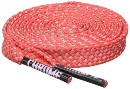 (クローム) 靴ひも CHROME FLAT LACES (現行モデル) 135cm シューレース リフレクティブ仕様 RED REFLECTIVE CHROME REFLECTIVE LACES(クローム リフレクティブ レースズ)は3m...