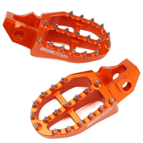 ジータレーシング(ZETA RACING) GASGAS KTM SX/SX-F/EXC/EXC-F/XC/XC-F/TC/FC/TE/FE/TX/FS アルミフットペグ オレンジ ダートフリーク DIRTFREAK F7005 鍛造 A2...