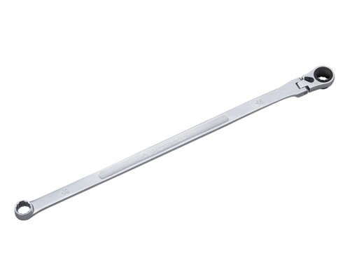 京都機械工具(KTC)超ロングラチェットめがねレンチ(首振りタイプ)13mm MR15LA-13F MR15L-10〜19Fの後継機種 サイズ:13mm ギア数:72 ■MR15L-10〜19Fの後継機種です。 ■自動車足回りの高トルク域、...