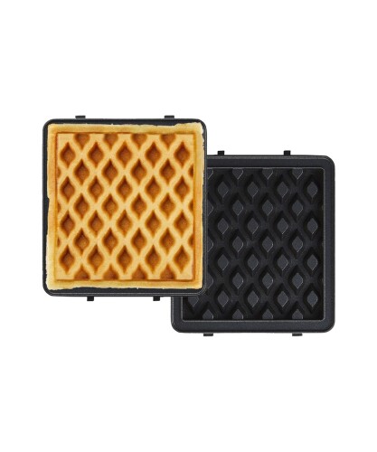 BRUNO ブルーノ グリルサンドメーカー シングル用 ワッフルプレート BOE083-WAFFLE 一人分のワッフルが簡単につくれる!グリルサンドメーカー専用ワッフルプレート 甘くない生地でお食事系にも、生クリームやフルーツを添えてスイー...