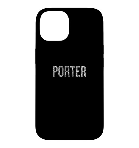 PORTER スマホケース iPhone 14 用 Great for those named AARAV, Distressed Design. One of the top names in USA. 2つの素材から作られている保護ケー...