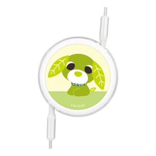 グルマンディーズ お茶犬 PD60W 対応 USB2.0 リール式 Type-C ケーブル リョク OC-06A データ転送・充電に使用できるUSB Type-C-USB Type-Cケーブルです。 PCに接続してデータのバックアップ・同期...