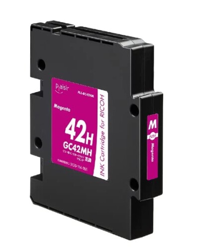 プレジール リコー GC42MH対応互換インク マゼンタ PLE-RC42HM 残量表示対応 【種類】汎用インク 【対応メーカー】リコー 【カラー】マゼンタ 【適合機種】SG5200 印字品質やインクの色味、印刷枚数といった最も重要な点を、...