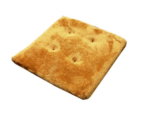 座布団 椅子 クッション 紐付き ふわふわ 無地 ニューマイヤー シートクッション ダイニングチェア用 40x40 キャメル 紐付きでずれない】紐付きのシートクッションで、お家のダイニングチェアや、職場のPCチェアなどを使いやすく!動かすこ...