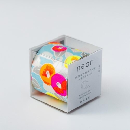 尚雅堂 和紙テープ 友禅和紙テープ neon01 29601 【サイズ】W55×H55×D55mm 【素材】和紙 ポップでキュートなネオンカラーの友禅和紙テープに幅広タイプが登場しました。ラッピング、デコレーション、花柄だけを切り取ってシー...