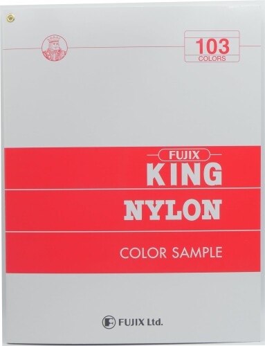 FUJIX (フジックス) キング ナイロン KING NYLON 300W 103色 糸 見本帳 9086100 糸見本 付き 見本帳 ( カラーサンプル ) 対象商品: キング ナイロン 300W ミシン糸( 300W/4000m ) ...