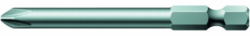 WERA ベラ プラスネジ用 ドライバービット 差込6.35mm 刃先サイズ+2 全長110mm 059780 サイズ(mm):L110×W7×H6、重量(g):23.6、刃先サイズ(+):2、差込(inch):1/4 丈夫で耐久性があり、...