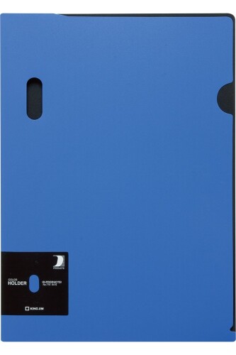キングジム ホルダー カラーホルダー(D-PRODUCTS) 770アオ-5 青 310×223mm 枚数:5枚パック 色:青 シンプルで飽きのこないデザイン。書類の出しやすさを追求。指1本でスマートに出せるスライドホール付き。書類が入れや...