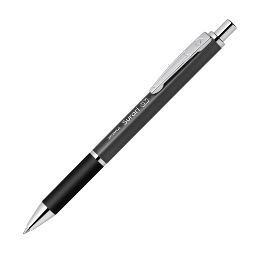 ゼブラ 油性ボールペン スラリ300 0.7 ダークグレー 10本 B-BA38-DGR ボール径:0.7mm/エマルジョンインク(油性+水性) 単品重量:16.6g ボールペン替芯:EQ-0.7芯 メタリックボディ 入数:10本入り 全長...