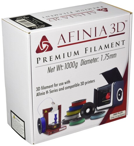 AFINIA(アフィニア) 純正プレミアムプラスABSフィラメント ブラック 1kg 【高精度】直径1.75mm ±0.1mmの寸法公差で製造されているため、プリント中のむらがなく出力品質が安定します。 【包装】フィラメントは、密閉乾燥剤入...