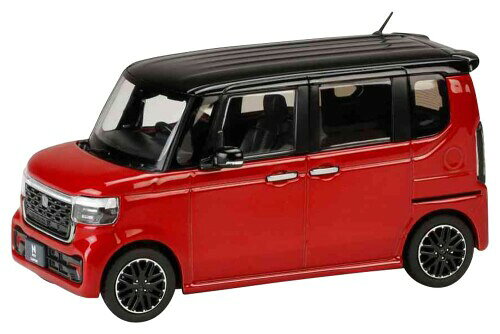 HJ43 1/43 ホンダ N-BOX CUSTOM プレミアムクリスタルレッドメタリック & ブラック 完成品 HJ43 1/43スケールミニカー。 ダイキャストモデル。 国際標準スケールの1/43での再現!! ディスプレイに便利なクリア...