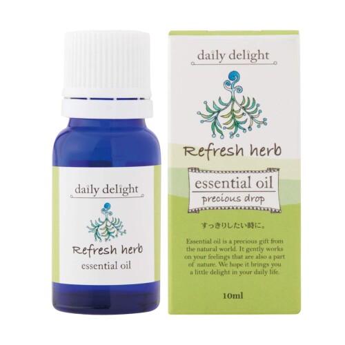デイリーディライト ブレンドエッセンシャルオイル リフレッシュハーブ 10ml(天然100% 精油 アロマ シャープで清涼感のあるハーブ調の香り) 【 デイリーディライトとは・・・ 】~日々の暮らしの中に小さな喜びを~ という想いをこめてつ...
