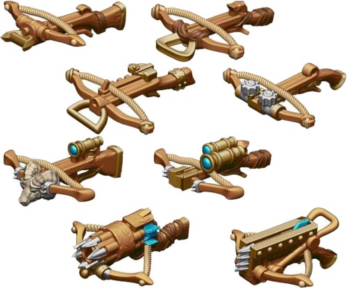 グリーンスタッフワールド(Green staff world) ノンスケール 3Dプリントセット ドワーフクロスボウ 16種 3Dプリンター製キット GSWD-10405 (情景) 組み立て塗装が必要な3Dプリンター製キット 。別途、接着剤...