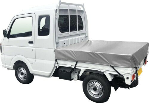 トラックシート 広いキャビン 軽トラ用 スーパーキャリィ用 ターポリンシート STS-SI シルバー 1.8x1.65m 平張り 防水 SHEETMAN タフで長持ち!積荷を守るシートマン!広いキャビンのスーパーキャリィ用 商品コード200...