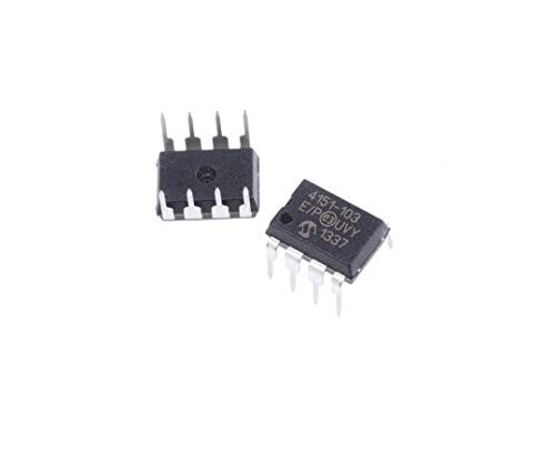 Microchip デジタルポテンショメータ 10k[オーム] 257ポジション SPI 8ピン PDIP MCP4151-103E/P 2個 入数:1袋(2個入) コントロールインターフェイス:シリアル-SPI 抵抗値:10k[オーム] ...