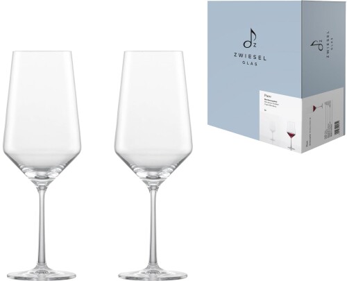 ツヴィーゼル グラス（ZWIESEL GLAS） ワイングラス ピュア 赤ワイン（ボルドー）用 ボルドー 2個ペア マシンメイド m122321 サイズ(約):1個 /高さ　267mm / 最大径 94mm 本体重量(約):1個 /210g...
